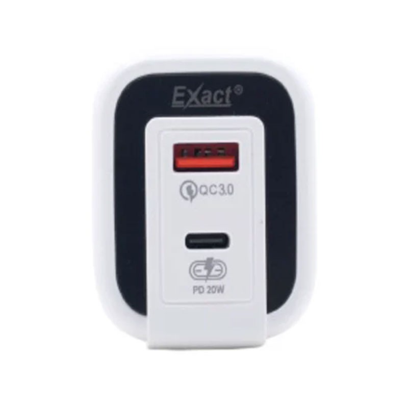 Buy Exact 20W Dual Port Charging Adaptor at low price in Qatar | Nelooq ...