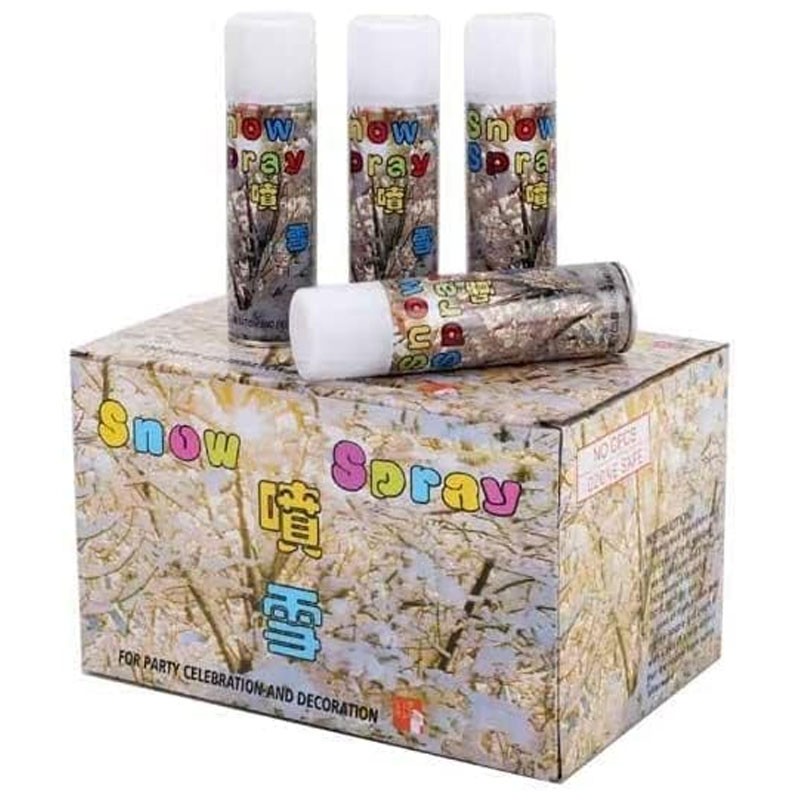 Buy White Snow Decorative Party Spray Realistic Vanishing Snow Effect ...