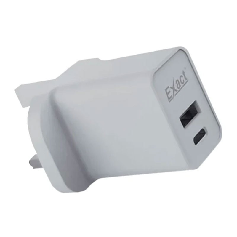 Buy Exact 20W 3 Pin Dual Port Charger Adaptor at low price in Qatar ...