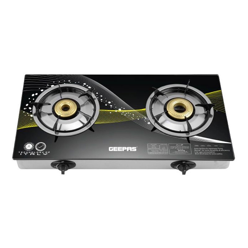Buy Geepas Tempered Glass Double Burner Gas Cooker at low price in ...
